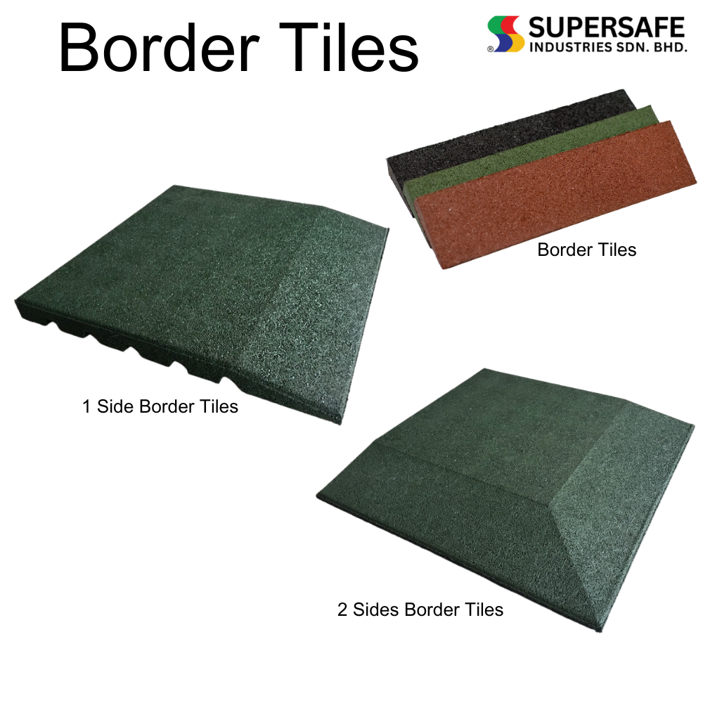 Border Rubber Tiles - Supersafe Industries